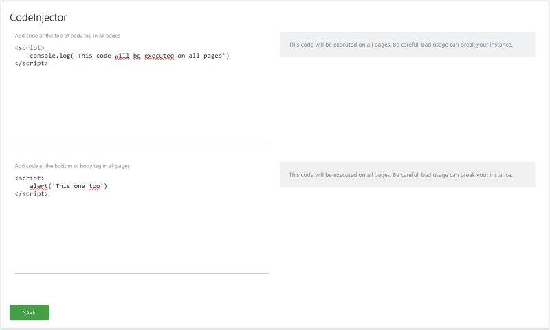 Code Injector - Matomo Plugins Marketplace