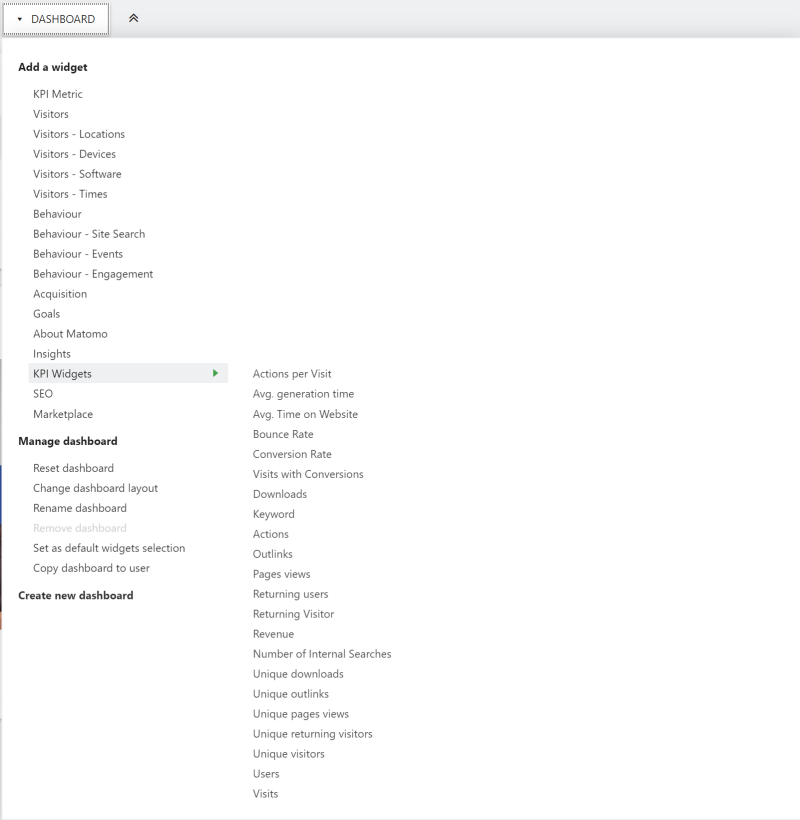 KPIWidgets - Matomo Plugins Marketplace