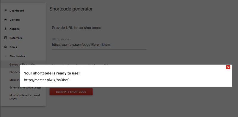 Shortcode Tracker - Matomo Plugins Marketplace